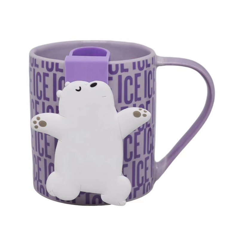 We Bare Bears Seaside Music Festival Ceramic Cup with Strainer (360mL ...