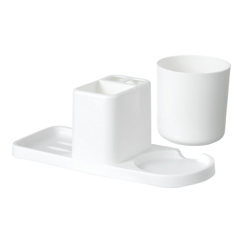 Tooth Mug Kit for a Single Person(White) - Miniso Bolivia